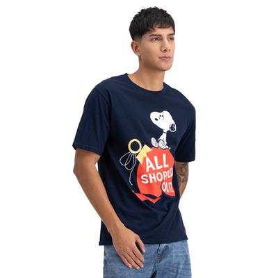Playera Woolworth Hombre Estampado Snoopy All Shopped Out! Peanuts | DelSol