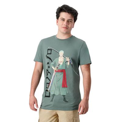Playera Woolworth Hombre Diseño Roronoa Zoro One Piece | DelSol