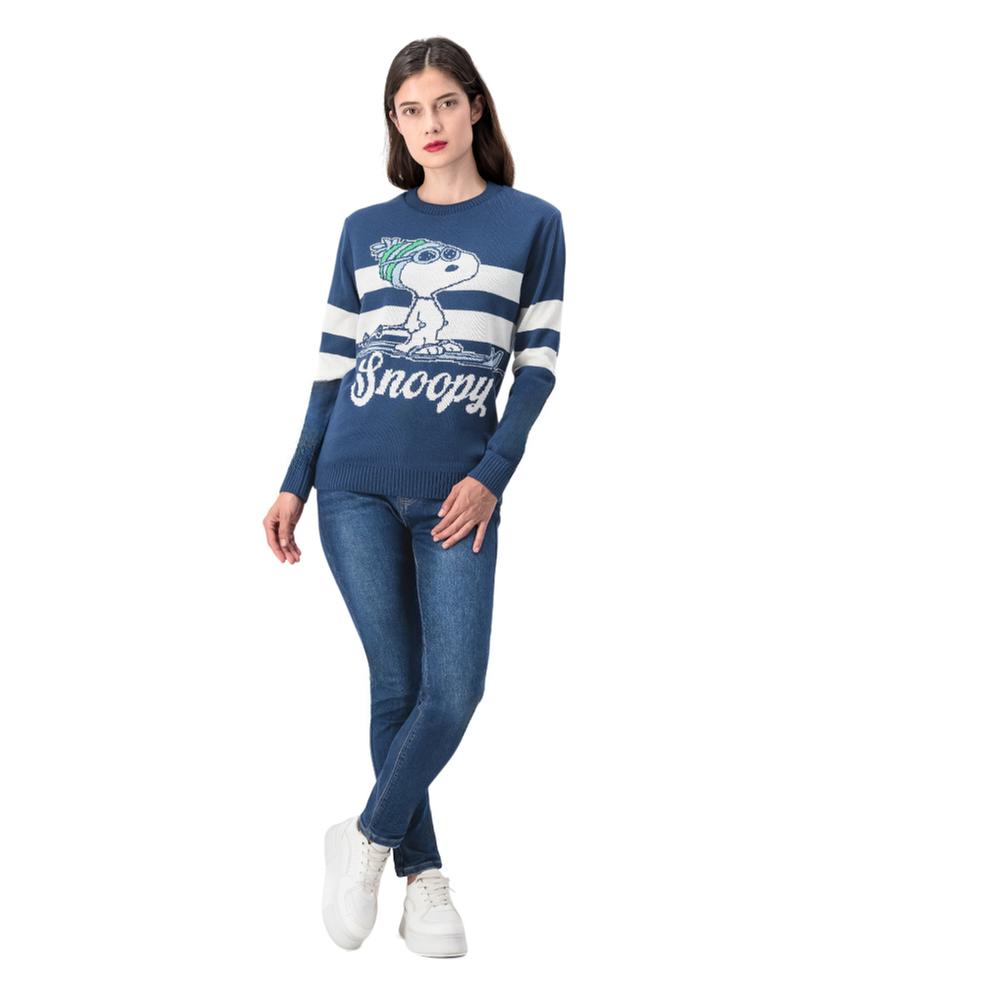 Suéter Woolworth Mujer Manga Larga Diseño Frontal Snoopy Peanuts | DelSol