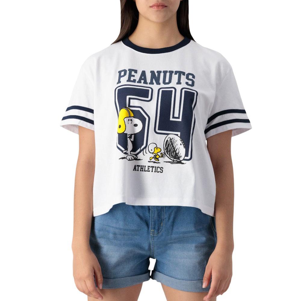 Playera Woolworth Mujer Estampado Snoopy Football Peanuts | DelSol