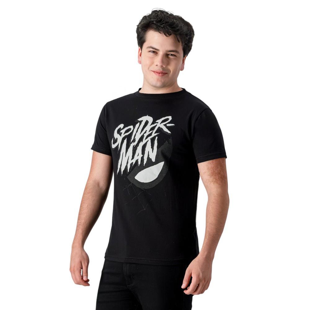 Playera Woolworth Hombre Silueta Y Leyenda Spider Man Marvel | DelSol