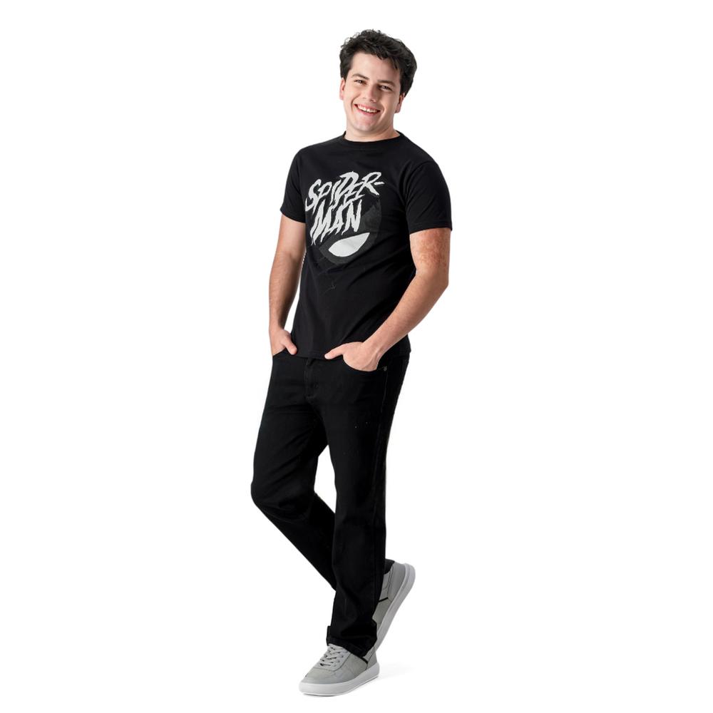 Playera Woolworth Hombre Silueta Y Leyenda Spider Man Marvel | DelSol