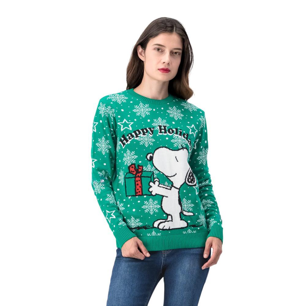 Suéter Navideño Woolworth Mujer Snoopy Happy Holidays Peanuts | DelSol