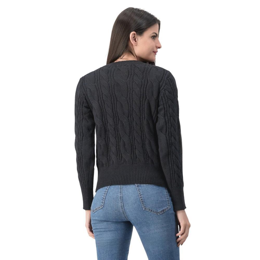 Suéter Mxstaza Mujer Cerrado de Cuello Redondo | DelSol