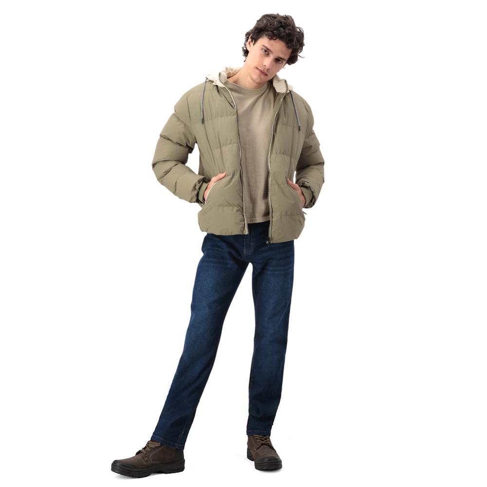 Chamarra Hummo Hombre Capitonada Capucha En Contraste | DelSol