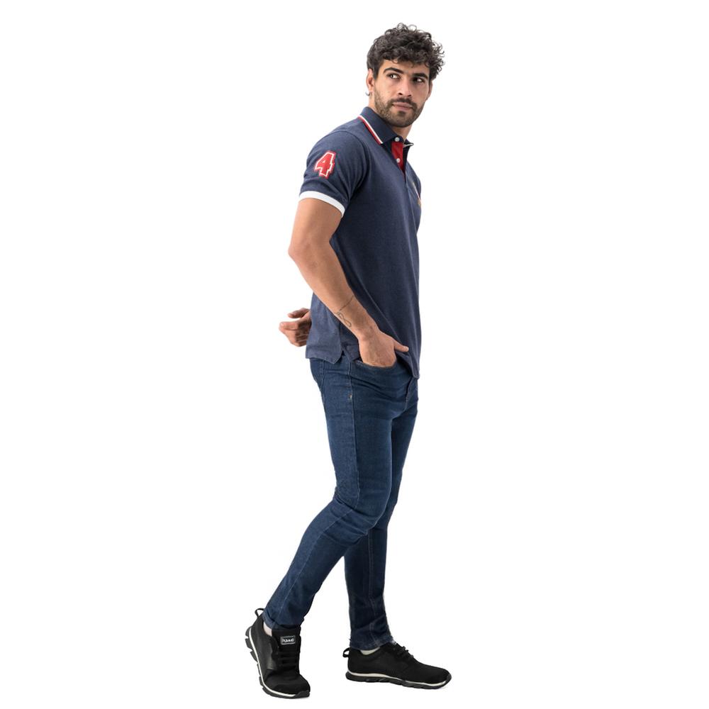 Playera Polo Star Club Hombre Lisa con Detalles en Contraste | DelSol