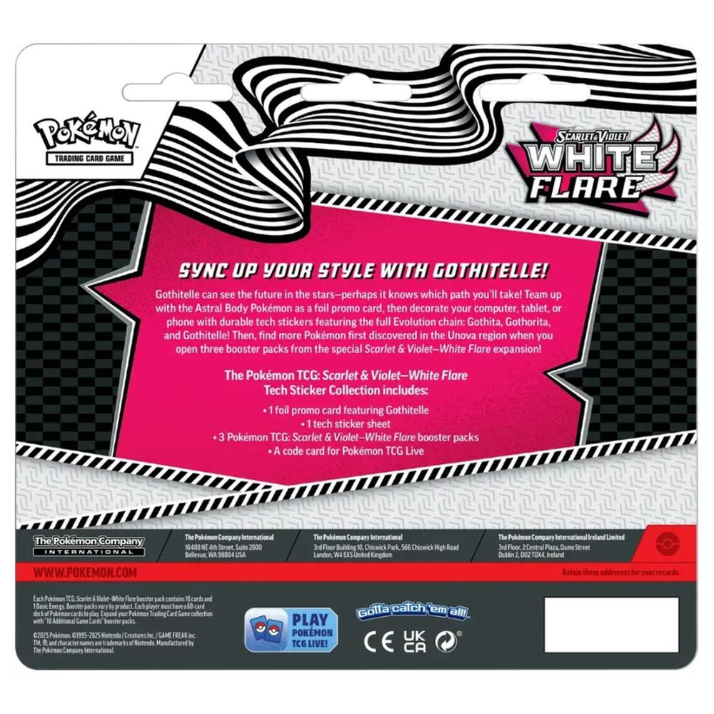Juego De Cartas Pokemon Tcg Scarlet & Violet White Flare Tech Sticker ...