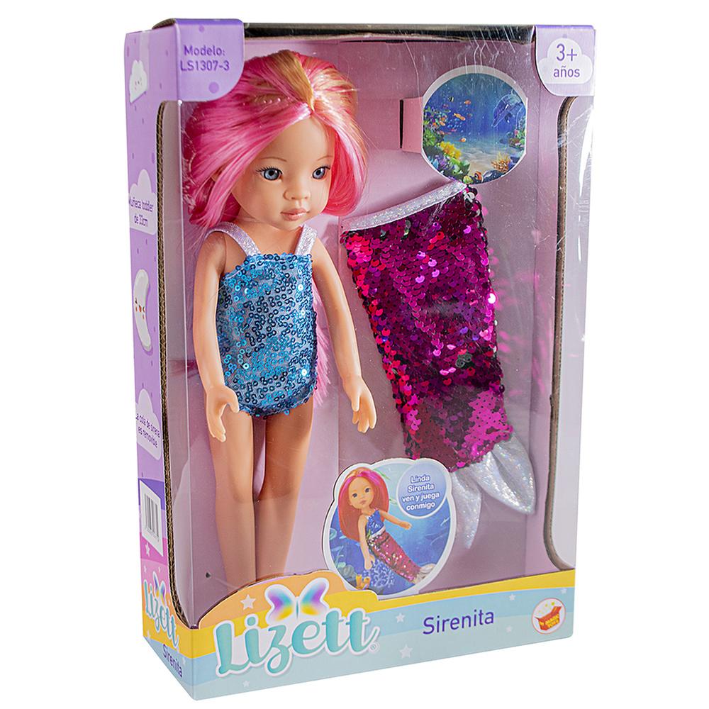 Muñeca Lizett Sirenita LS1307-3 | DelSol