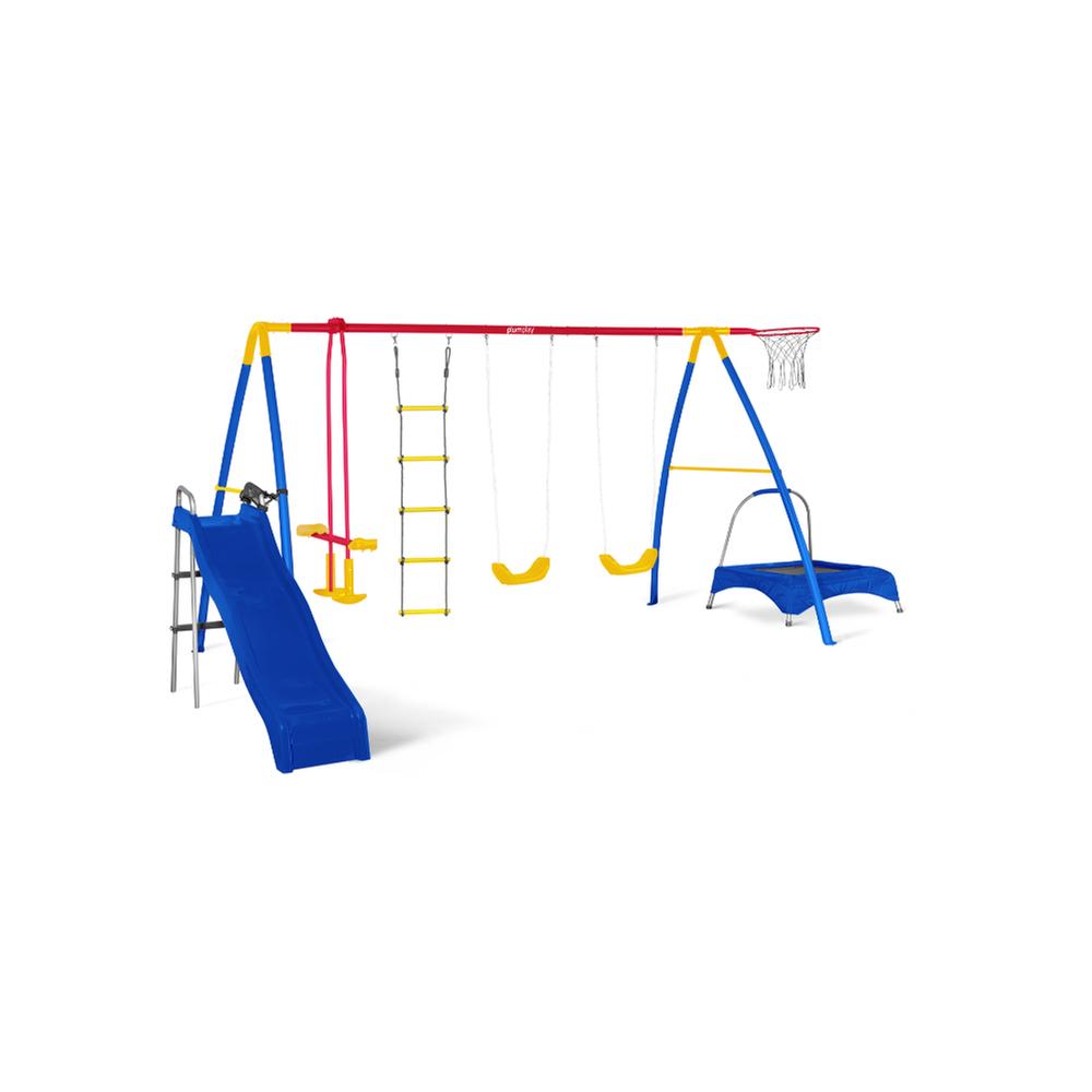 Multijuegos Exterior Plum con Columpio 4.5 m | DelSol
