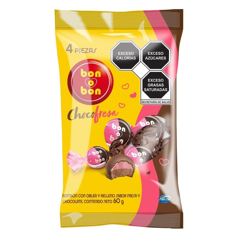 Chocolates Bon o Bon Chocofresa 4 Piezas | DelSol