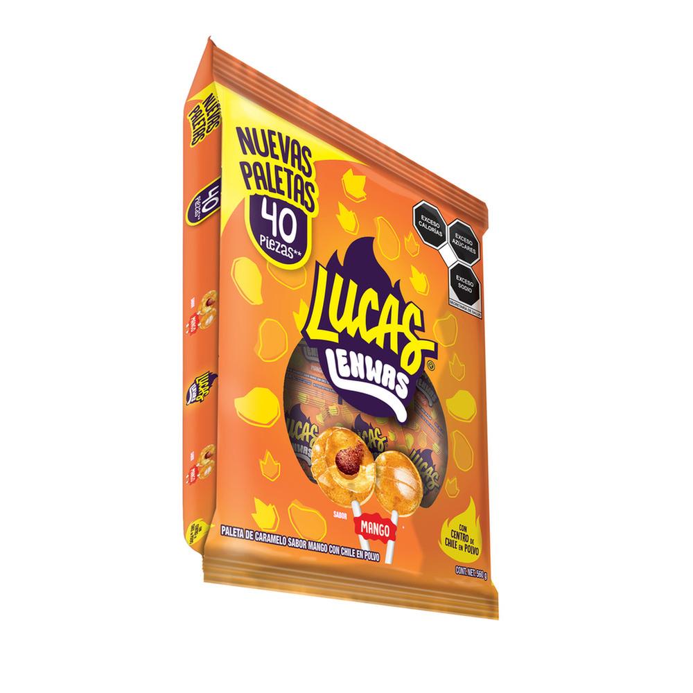 Paletas de Caramelo Lucas Lenwas Mango 560 g | DelSol