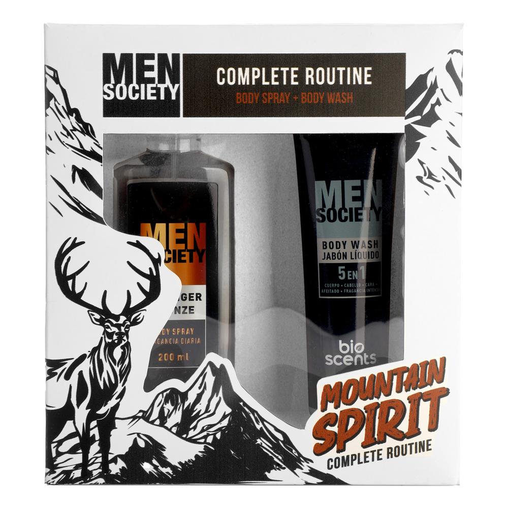Set Fragancia y Jabón Liquido Bio Scents Men Society Mountain Spirit 2 ...