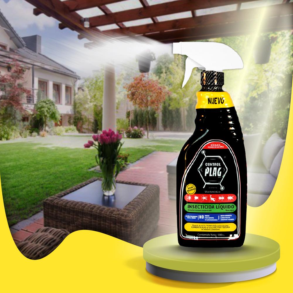 Insecticida Liquido Control Plag Acción Prolongada 500 ml | DelSol