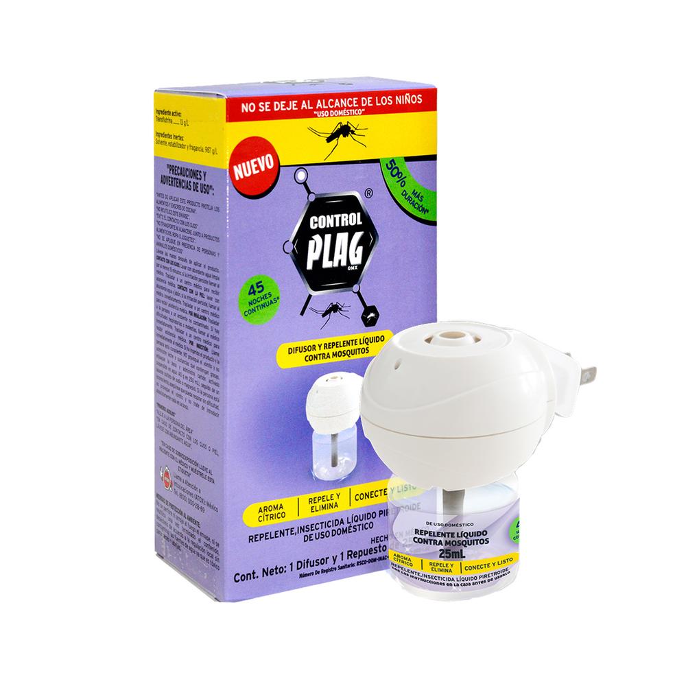 Difusor y Repelente Liquido Control Plag Contra Mosquitos 25 ml | DelSol