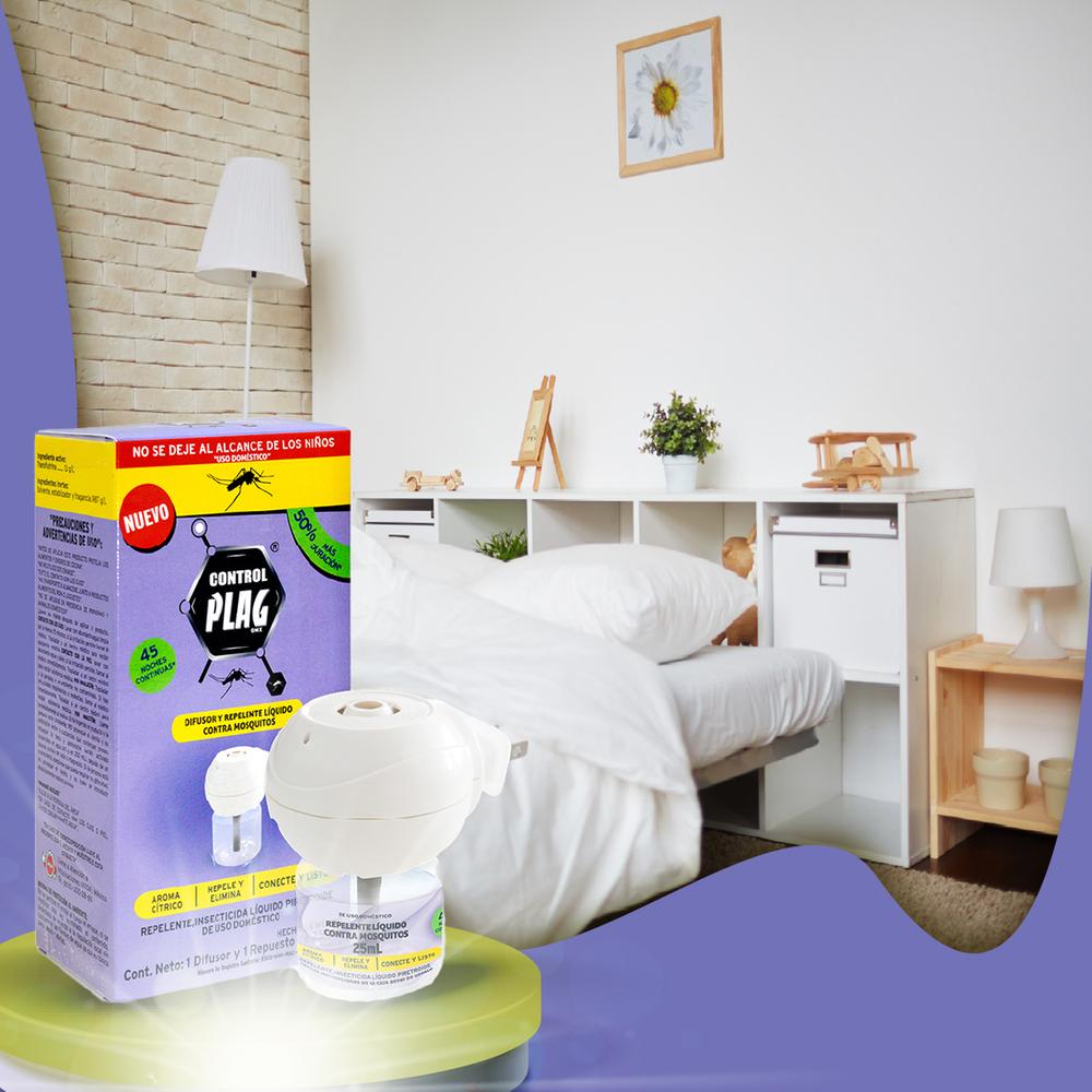Difusor y Repelente Liquido Control Plag Contra Mosquitos 25 ml | DelSol