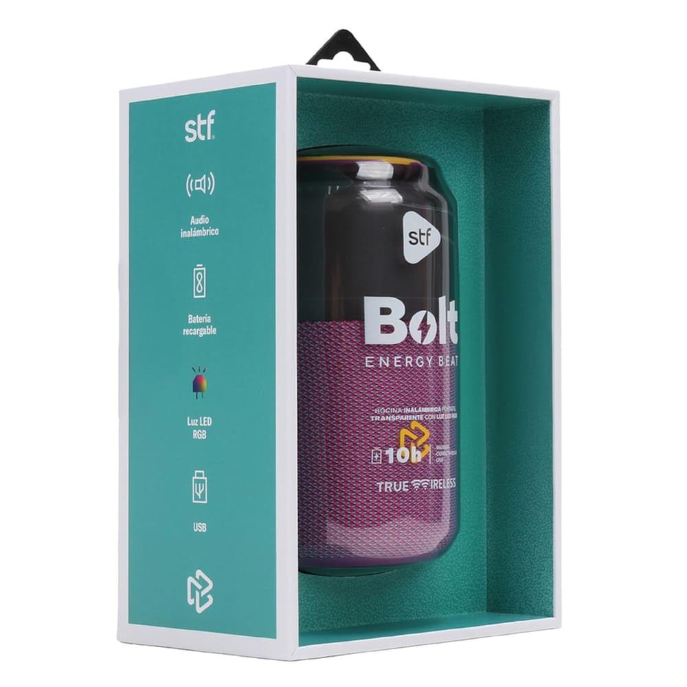 Bocina Inalámbrica Portátil STF Bolt Energy Beat Lila STS49674 | DelSol