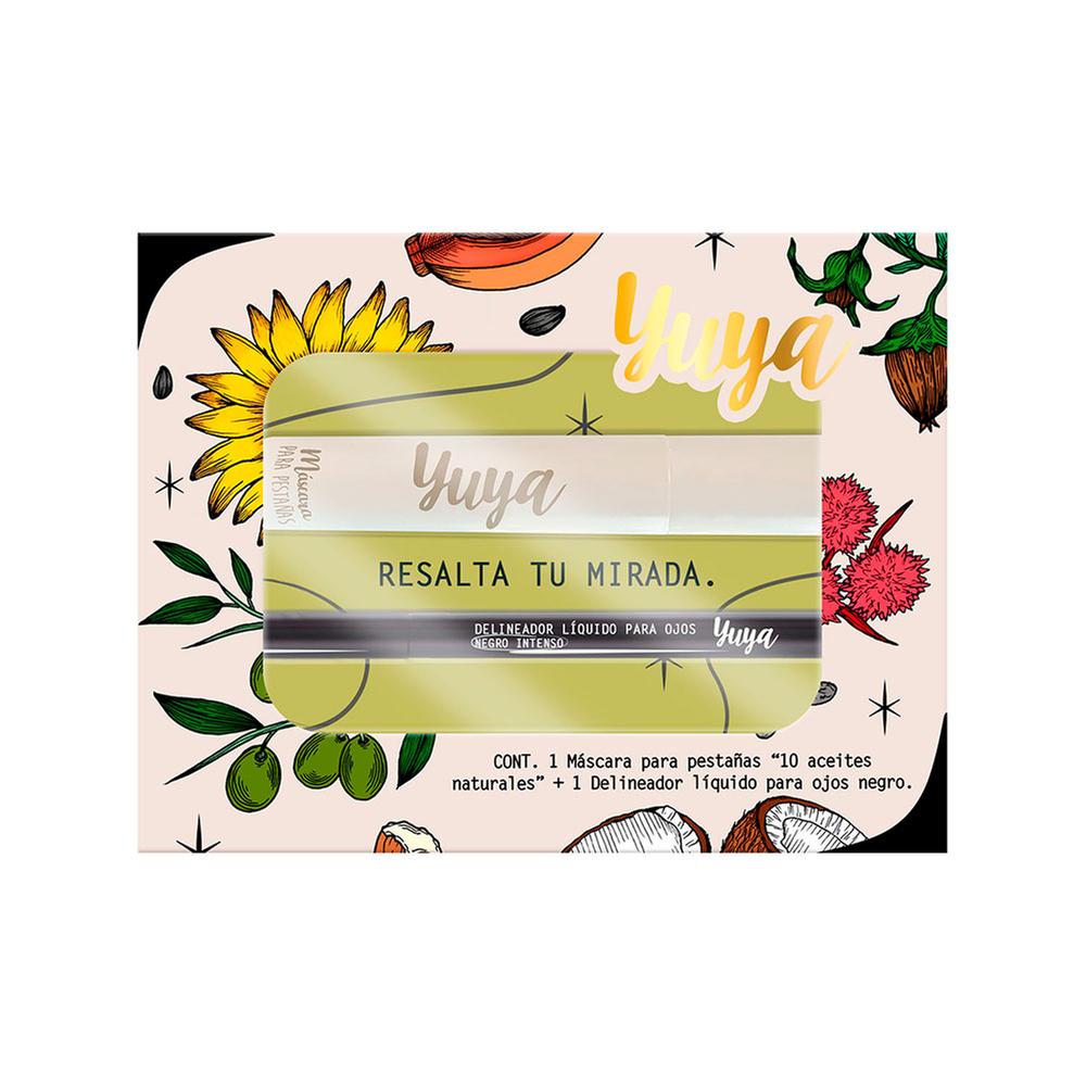 Set Resalta Tu Mirada Yuya Mascara De Pestañas Y Delineador Liquido ...