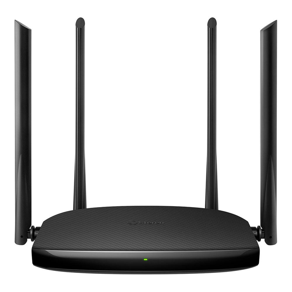 Router Wi-Fi Doble Banda Steren Negro COM-852 | DelSol