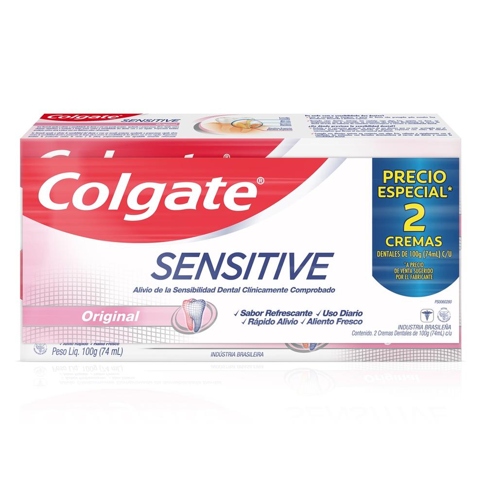 Pasta Dental Colgate Sensitive Original 100 G 2 Piezas | DelSol