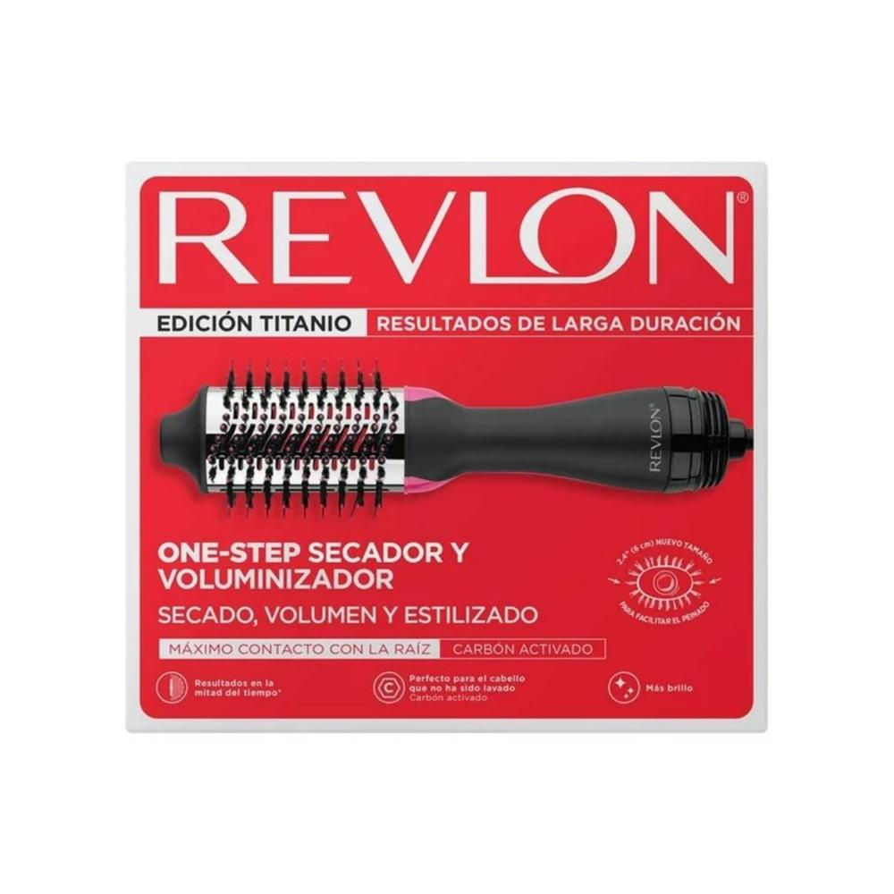 Cepillo Secador y Voluminizador Revlon Edición Titanio Negro | DelSol