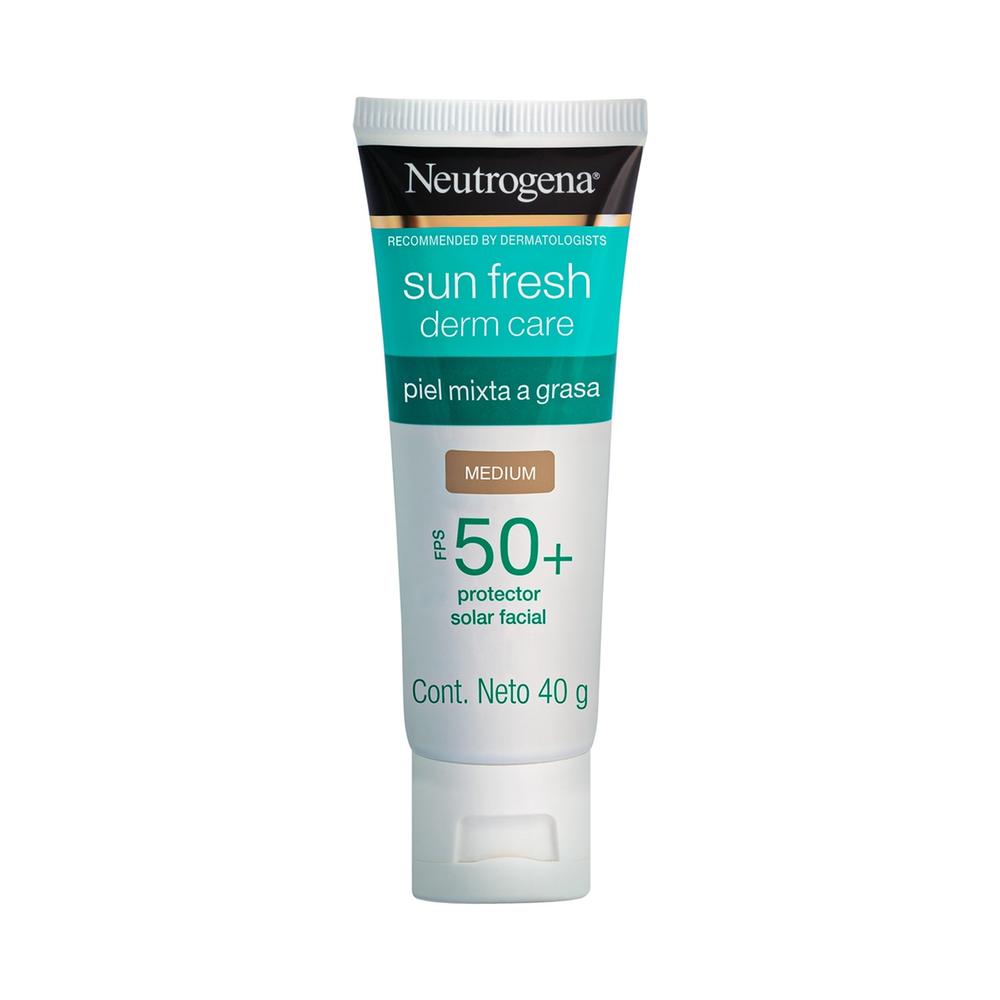 Protector Solar Facial Neutrogena Sun Fresh Tono Medio FPS50+ 40 g | DelSol