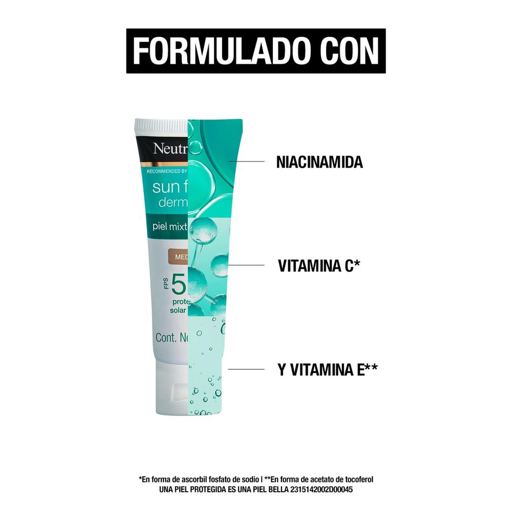Protector Solar Facial Neutrogena Sun Fresh Tono Medio FPS50+ 40 g | DelSol