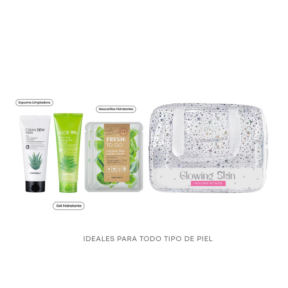 Kit De Cuidado Facial Tony Moly Glowing Skin 3 Piezas | DelSol